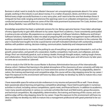 How to Write a Statement of Purpose (SOP) for MBA Courses?
